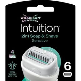 Wilkinson SWORD Rasierklingen, Intuition 2in1 Soap & Shave Sensitive
