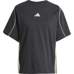 Adidas W STADIUM TEE T-Shirt Damen - Gr&ouml;&szlig;e L - schwarz