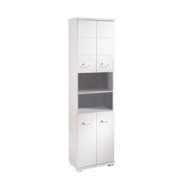 ByLiving Badezimmer Hochschrank NEBRASKA, Breite 50 cm, wei&szlig;