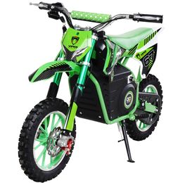 Actionbikes Motors Kinder-Crossbike Viper, Elektro-Kindermotorrad, 1000 Watt, bis 24 km/h, Scheibenbremsen, ab 8 Jahren (Gr&uuml;n)