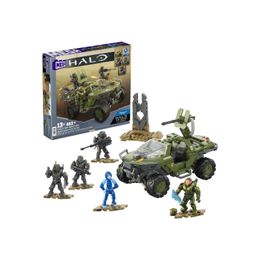 Mattel HNC57 - MEGA - Halo - Flotteneinsatzkommando Warthog Bausatz, 462 Teile