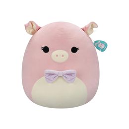 Jazwares SQCR06658 - Squishmallows - Hettie, das Schwein 50 cm &ndash; Rosa Pl&uuml;schfigur & Kissen