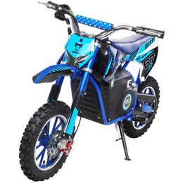 Actionbikes Motors Kinder-Crossbike Viper, Elektro-Kindermotorrad, 1000 Watt, bis 24 km/h, Scheibenbremsen, ab 8 Jahren (Blau)