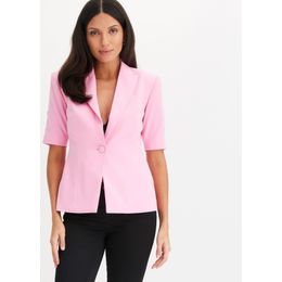 bonprix Blazer mit Sandhourglass-Passform, rosa, Gr.40, Stylischer cropped Blazer mit toller Passform