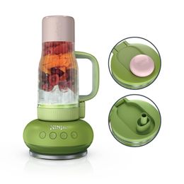Ninja BlendBoss Standmixer mit To-Go-Becher &ndash; Gr&uuml;n/Pink DB351EUGN