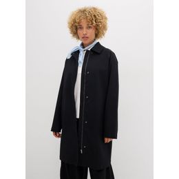 bonprix Wasserabweisender Trenchcoat Oversized, schwarz, Gr.36, Trenchcoat aus wasserabweisendem Material, 97% Baumwolle