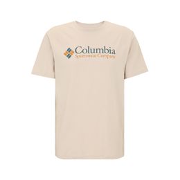 Columbia Funktionsshirt Herren Gr&ouml;&szlig;e S beige / taubenblau / hummer