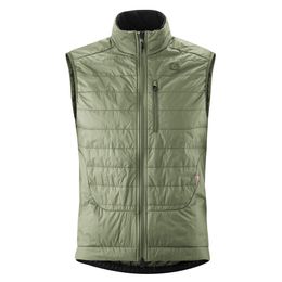 Funktionsweste Gonso "Trail Vest Primaloft M", Herren, Gr. S, schilfgr&uuml;n, 100% Polyester, Westen Funktionsweste, wattierte atmungsaktive Herren Weste, hohe W&auml;rmeisolation