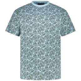 Gro&szlig;e Gr&ouml;&szlig;en North T-Shirt mit Allover-Muster Farbe blau Gr&ouml;&szlig;e: 5XL