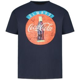 Gro&szlig;e Gr&ouml;&szlig;en North T-Shirt mit "Coca Cola" Motiv-Print Farbe dunkelblau Gr&ouml;&szlig;e: 6XL