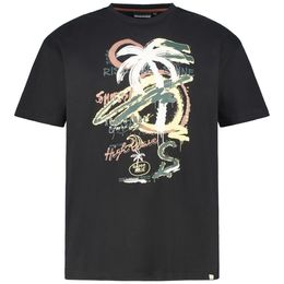 Gro&szlig;e Gr&ouml;&szlig;en North T-Shirt mit Motiv-Print Farbe schwarz Gr&ouml;&szlig;e: 8XL