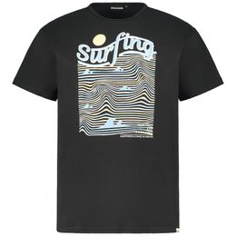 Herren Gro&szlig;e Gr&ouml;&szlig;en | North T-Shirt mit Motiv-Print Farbe schwarz Gr&ouml;&szlig;e: 5XL