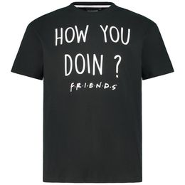 Herren Gro&szlig;e Gr&ouml;&szlig;en | North T-Shirt mit "Friends" Motiv-Print Farbe schwarz Gr&ouml;&szlig;e: 4XL
