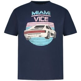 Gro&szlig;e Gr&ouml;&szlig;en North T-Shirt mit "Miami Vice" Motiv-Print Farbe dunkelblau Gr&ouml;&szlig;e: 3XL
