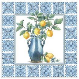 Wandbild Artland, B:40cm H:40cmfarbe bild(er): blau, Alu Dibond, Wohnzimmer, Bilder, "Le Citron V", als Alubild, Leinwandbild, Poster, Wandaufkleber