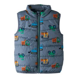 name it Weste 'NMMMYLANE' Jungen Gr&ouml;&szlig;e 110 saphir / azur / orange / schwarz