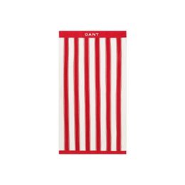 Strandtuch Gant "Strandtuch YACHT STRIPE BEACH TOWEL 1er Pack", rot, B:100cm, Obermaterial: 100% Baumwolle CO., Handt&uuml;cher