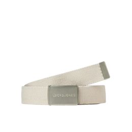 Jack & Jones Stoffg&uuml;rtel JACK & JONES "JACLONDON WOVEN BELT NOOS", Herren, Gr. 105, gelb (moonbeam), Microfaser, unifarben, G&uuml;rtel Stoffg&uuml;rtel
