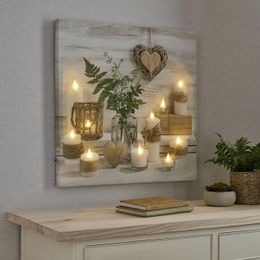 LED-Bild Art for the home "Harmony LED", bunt (farbe bild(er): bunt), B:60cm H:60cm T:3cm, Bilder, LED-Leinwand Harmonie 60 x 60 cm
