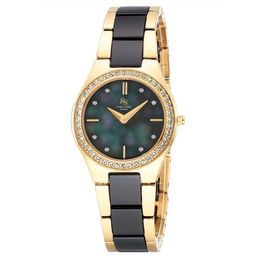 Quarzuhr, schwarz (schwarz, gelb), Armbanduhren, Damen, Quarzuhr