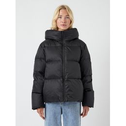 Steppjacke Y.A.S "YASPOPPEL DOWN BLEND JACKET S. NOOS", Damen, Gr. 42, schwarz, Steppware, Obermaterial: 100% Nylon, unifarben, kurz, Jacken Steppjacke