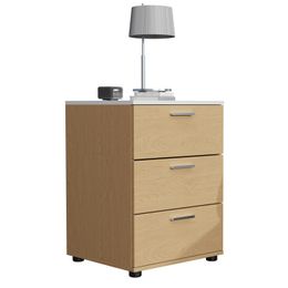 Nachttisch Vcm "Holz Nachtschrank Nachttisch Schublade Testalo", wei&szlig; (honig, eiche, wei&szlig;), B:46cm T:42cm, Sideboards, Nachttisch