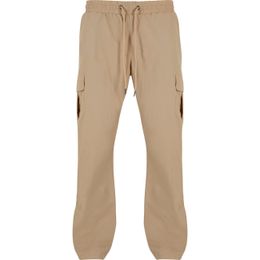 Cargohose Urban Classics "Urban Classics Herren Straight Leg Nylon Cargo Pants", Herren, Gr. XXL, US-Gr&ouml;&szlig;en, concrete, 100% Polyester, unifarben, normal, Hosen Cargohose