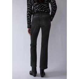 Bootcut-Jeans STREET ONE STUDIO, Damen, Gr. 28, L&auml;nge 30, schwarz washed, Jeans, 84% Baumwolle, 13% Polyester, 3% Elasthan, unifarben, lang, Jeans, 5-Pocket-Style