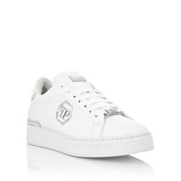 Sneaker Philipp Plein "Hexagon", Herren, Gr. 46, Normalschaft, 01, wei&szlig;, Schuhe Sneaker