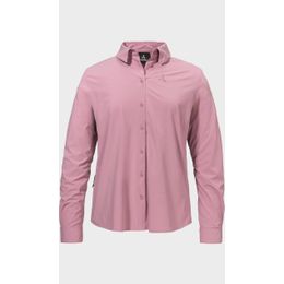 Sch&ouml;ffel Outdoorbluse SCH&Ouml;FFEL "Blouse Style Dunajec WMN", Damen, Gr. 38, 3105, rosa, Oberstoff: 85% Polyester, 15% Elasthan, Basic, V-Ausschnitt, Blusen