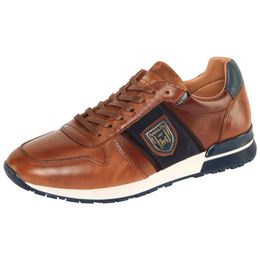 Pantofola d'Oro Sneaker PANTOFOLA D&acute;ORO "SANGANO LOW", Herren, Gr. 40, cognac, Leder, Schuhe Sneaker, aus Leder