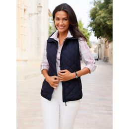 Steppweste Casual Looks, Damen, Gr. 42, marine, 100% Polyester, Wattierung:100% Polyester, unifarben, Westen Steppweste