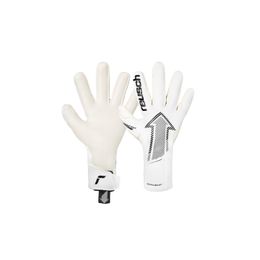 Torwarthandschuhe Reusch "Fastgrip Gold X", Damen, Gr. 10, wei&szlig;, 55% Elastodien, 36% Polyester, 6% Polyurethan, 3% Polyamid, unifarben, Handschuhe, mit Hybrid Negative Cut