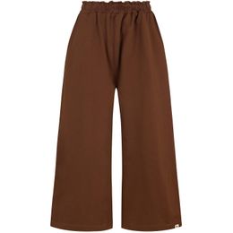 Jerseyhose Turtledove London "Noor Wide Leg Trousers Damen", Damen, Gr. L, Normalgr&ouml;&szlig;en, braun, 100% BAUMWOLLE, normal, Hosen Jerseyhose