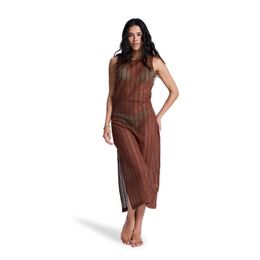 Strandkleid Roxy "Playa Mood", Damen, Gr. L, US-Gr&ouml;&szlig;en, cappuccino, Obermaterial: 50% Walkfrottier, 50% Microfaser;, Kleider Strandkleid