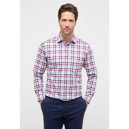 Langarmhemd Eterna "MODERN FIT", Herren, Gr. 39, Normalgr&ouml;&szlig;en, rot, Twill, 100% Baumwolle, tailliert, Manschette, Hemden, NON IRON (b&uuml;gelfrei)