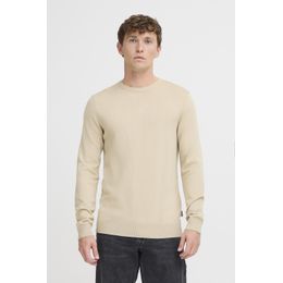 Strickpullover Blend "BHDan", Herren, Gr. XXL, plaza taupe, Feinstrick, 70% Viskose, 30% Nylon, meliert, Basic, normal normal, Rundhals, Pullover Strickpullover, Stilvoller Basic Strickpullover