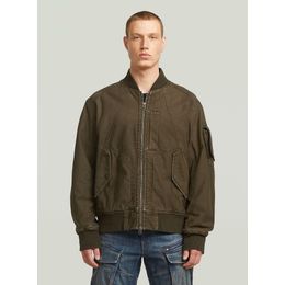 G-Star Raw Bomberjacke G-STAR "GA-1 Washed Bomber", Herren, Gr. L, vintage dust wren gd, Obermaterial: 100% Baumwolle, Jacken Bomberjacke