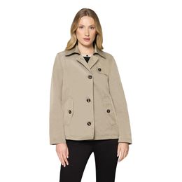 Kurzjacke Betty Barclay "Damen mit Kragen", Damen, Gr. 38, khaki, Obermaterial: 60% Polyester, 40% Polyamid; Futter: 100% Polyester, ausgestellt, Jacken Kurzjacke
