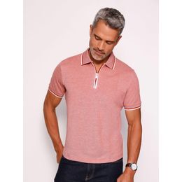 Poloshirt CLASSIC "Kurzarm-Poloshirt", Herren, Gr. 52/54, rostrot, 100% Baumwolle, meliert, Shirts
