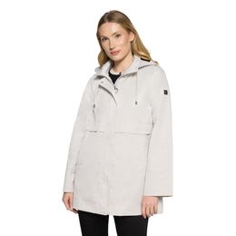 Outdoorjacke Betty Barclay "Damen mit abnehmbarer Kapuze", Damen, Gr. 36, wei&szlig; (wind chime), Obermaterial: 60% Polyester, 40% Polyamid. Besatz: 100% Polyamid. Futter: 100% Polyester, l&auml;ssig geschnitten, Jacken Outdoorjacke