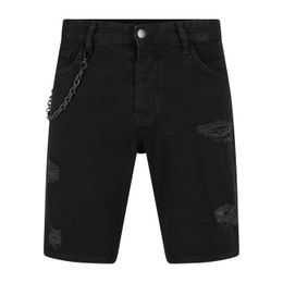 2Y STUDIOS Herren Shorts "2Y Studios Herren 2Y Jeans Shorts"schwarz, Gr. 32, unifarben, 97% Baumwolle, 3% Elasthan, Hosen