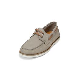Marc O'Polo Bootsschuh MARC O'POLO "aus weichem Rindleder", Herren, Gr. 41, basalt grau, Obermaterial: 100% Leder, unifarben, Schuhe Bootsschuh