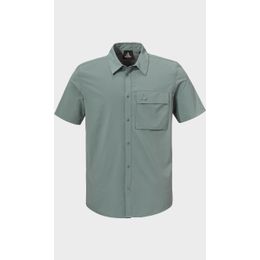 Sch&ouml;ffel Outdoorhemd SCH&Ouml;FFEL "Shirt Style Dooser MEN", Herren, Gr. 50, Normalgr&ouml;&szlig;en, 9405, grau, Oberstoff: 85% Polyester, 15% Elasthan, V-Ausschnitt, Hemden