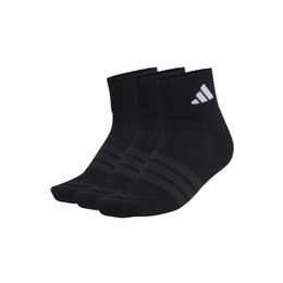 Kurzsocken adidas originals "Socken Cushioned Sportswear Ankle Socks 3er Pack", Herren, Gr. 40-42, schwarz, Obermaterial: 57% Baumwolle CO. 40% Polyester PES. 2% Elasthan EL. 1% Polyamid PA., Socken