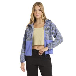 Fleecepullover Billabong "Rock Jetty Mock Neck", Damen, Gr. XS, iris, Obermaterial: 100% Microfaser;, Sweatshirts Fleecepullover