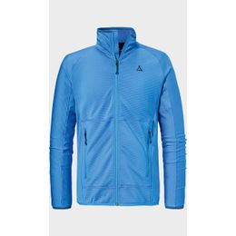 Sch&ouml;ffel Fleecejacke SCH&Ouml;FFEL "Fleece Jk Style Cascata MNS", Herren, Gr. 50, blau (8625, blau), Oberstoff: 94% Polyester, 6% Elasthan, regular fit, hoch geschlossener Ausschnitt, Jacken Fleecejacke