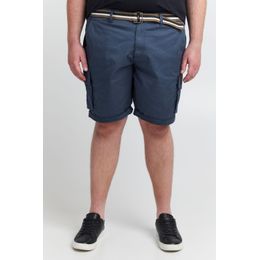 Cargoshorts Blend "BHBrian Big & Tall", Herren, Gr. 6XL, US-Gr&ouml;&szlig;en, blau (marineblaus), Web, 97% Baumwolle, 3% Elasthan, unifarben, regular fit kurz, Hosen, Stilvolle Cargo Shorts mit Taschen in gro&szlig;en Gr&ouml;&szlig;en