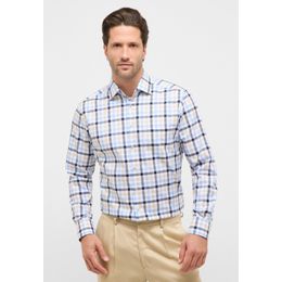 Eterna Herren Langarmhemd "MODERN FIT"blau, Gr. 41, Twill, 100% Baumwolle, Hemden, NON IRON (b&uuml;gelfrei)