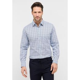 Eterna Herren Langarmhemd "MODERN FIT"blau, Gr. 45, Twill, 100% Baumwolle, Hemden, NON IRON (b&uuml;gelfrei)